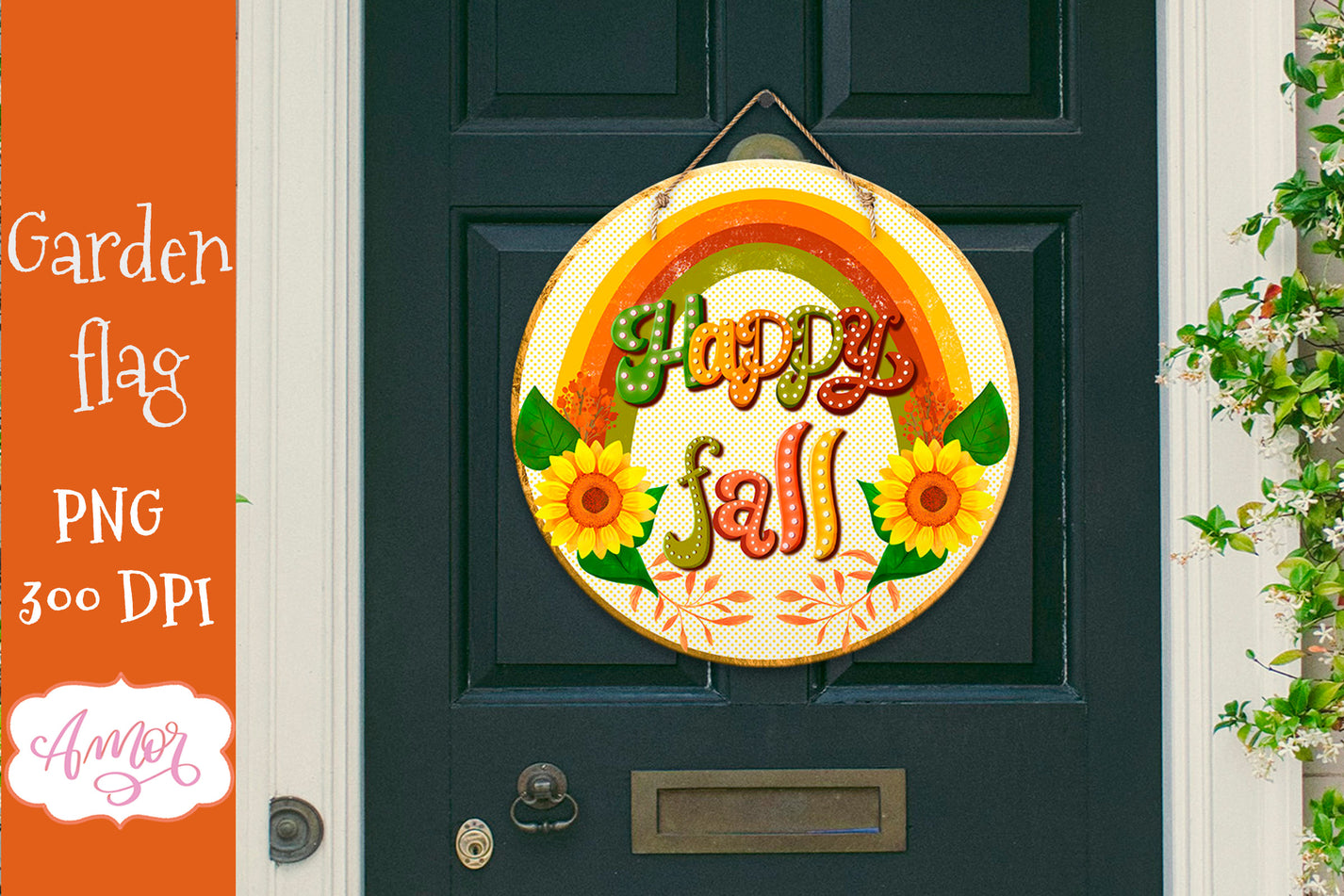 Welcome Fall Round Sign for Sublimation BUNDLE – amorclipart